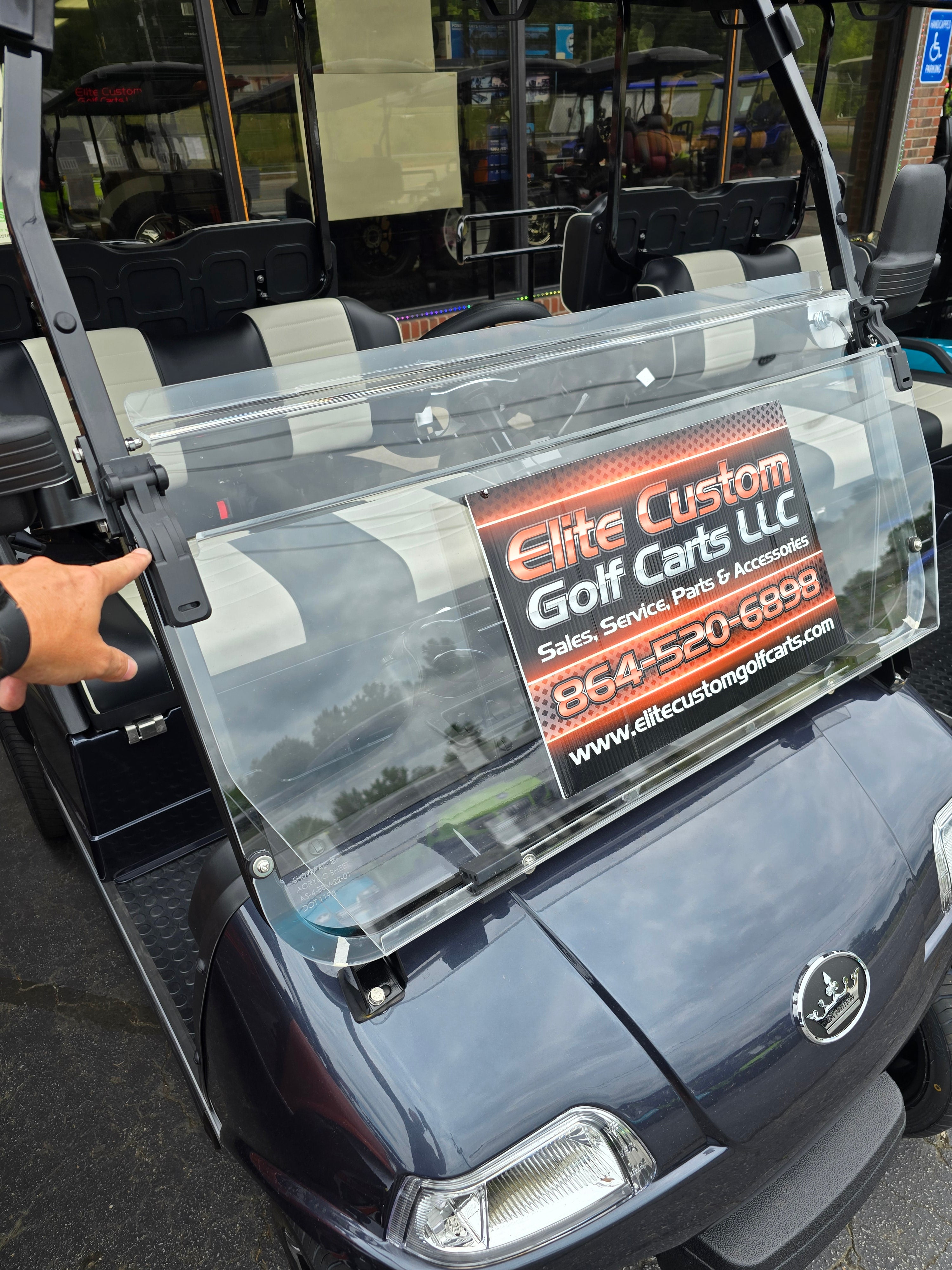 Evolution Golf Cart Clear DOT Windshield (NEW 2024 STYLE) Fits Classic ...